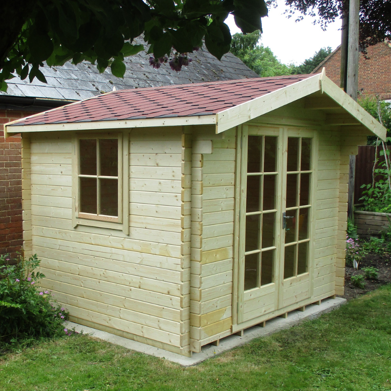 Shire Dalby Log Cabin - 8 x 10 | DIY Garden Homes