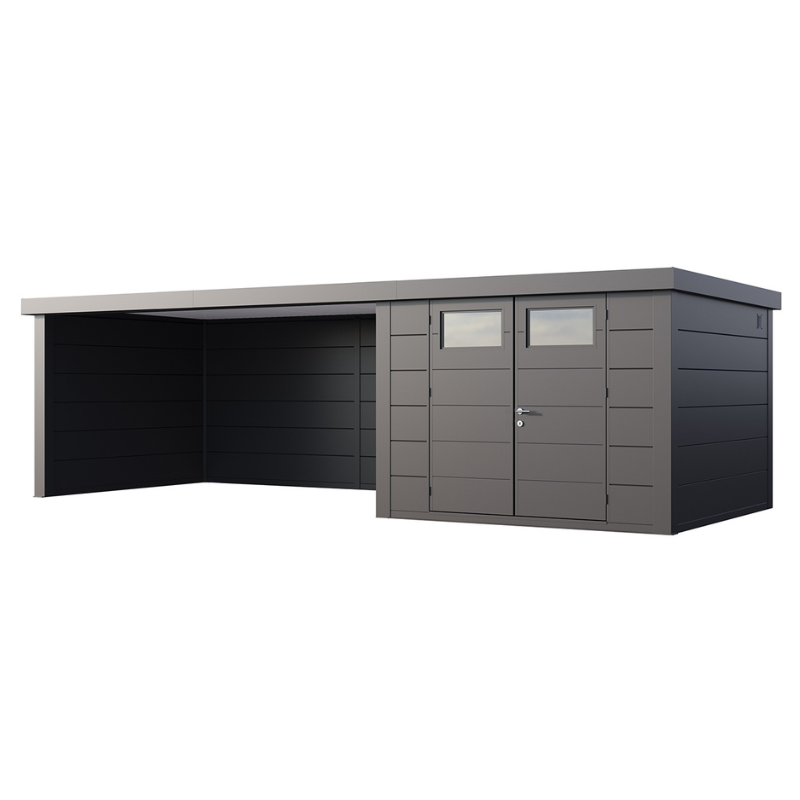 Telluria Eleganto 3030 Garden Room With XL Closed Lounge — DIY Garden Homes