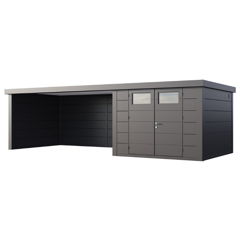 Telluria Eleganto 3330 Garden Room With XL Closed Lounge — DIY Garden Homes